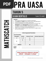 TP1483 - 2 Set Kertas Matematik Tahun 6 Upsa Sesi 202320245 | PDF