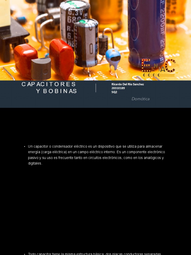 Capacitores y bobinas: funciones y tipos | PDF | Inductor | Condensador