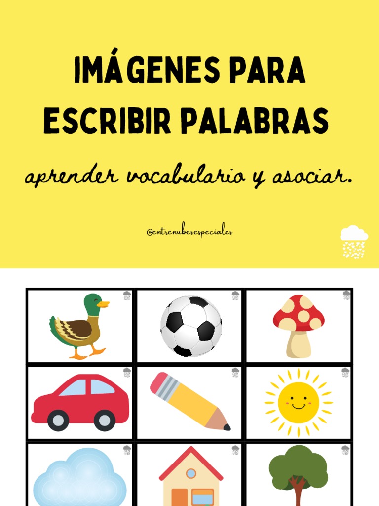 Imagenes para Escribir Palabras | PDF | Artes del Lenguaje y Comunicación