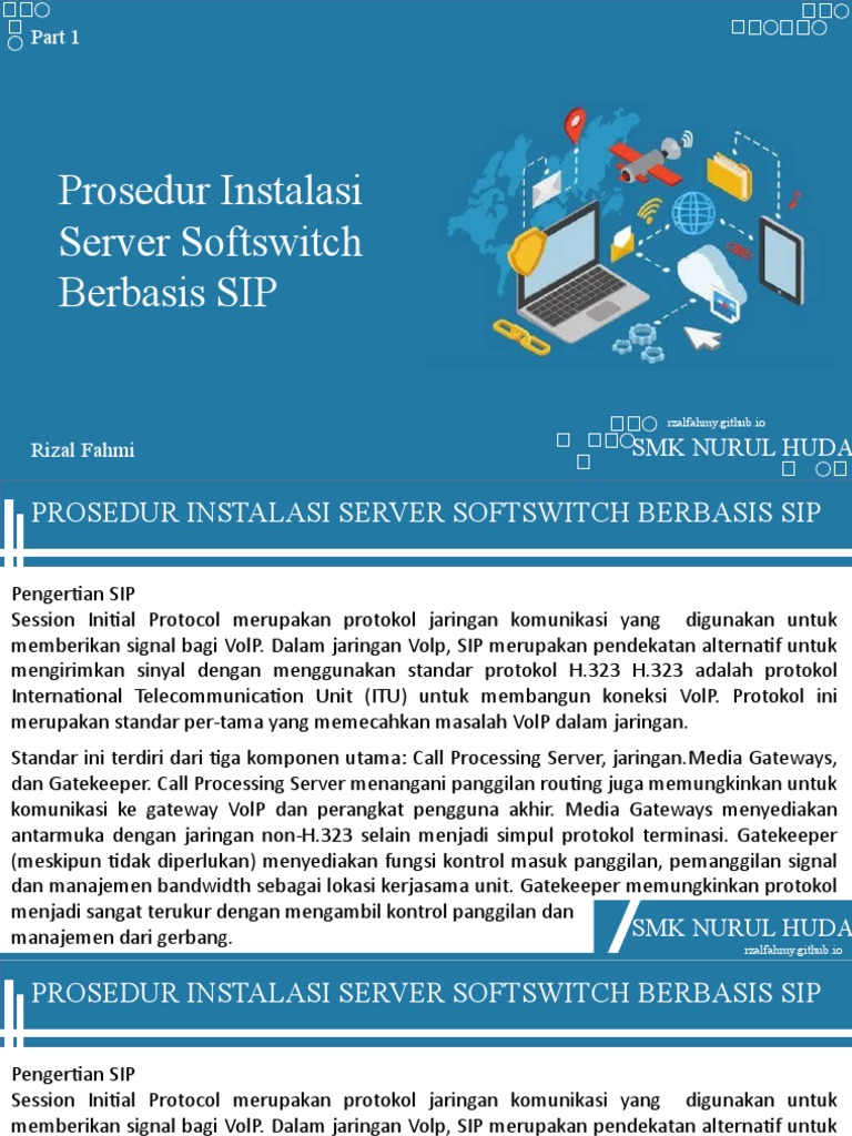 Prosedur Instalasi Server Softswitch Berbasis SIP - 1 | PDF | Bisnis