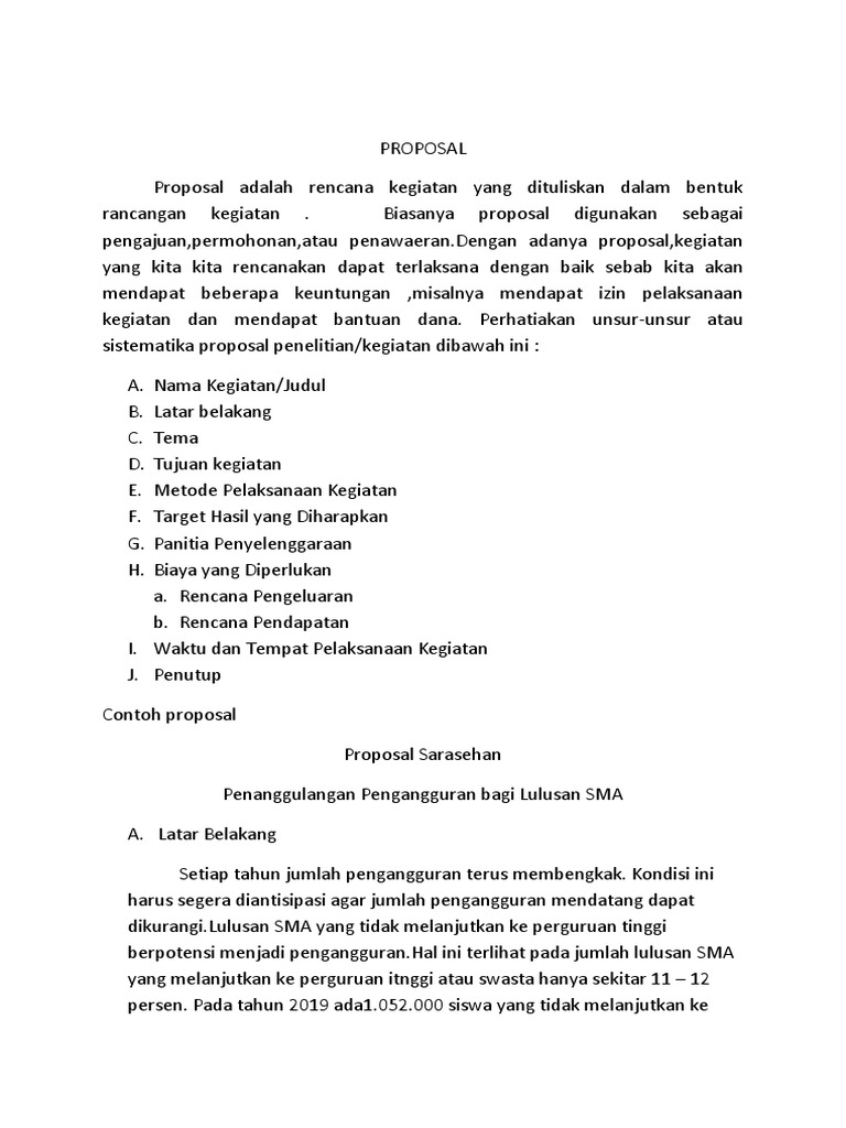Materi Proposal Kelas Xi 22,23 | PDF | Karier & Perkembangan Materi Proposal Kelas Xi 22,23 | PDF | Karier & Perkembangan