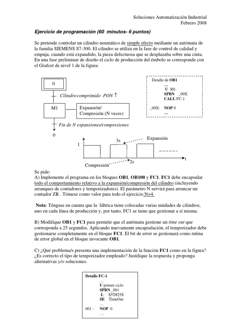 Ejercicio Grafcet Awl | PDF | Ingenieria Eléctrica | Bienes manufacturados