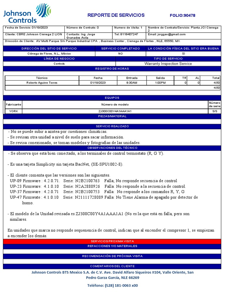 Service Report | PDF