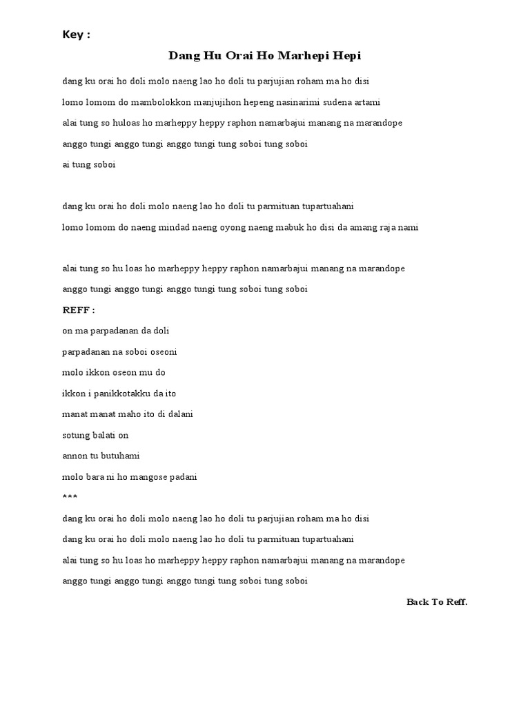 Dang Hu Orai Ho Marhepi Hepi | PDF