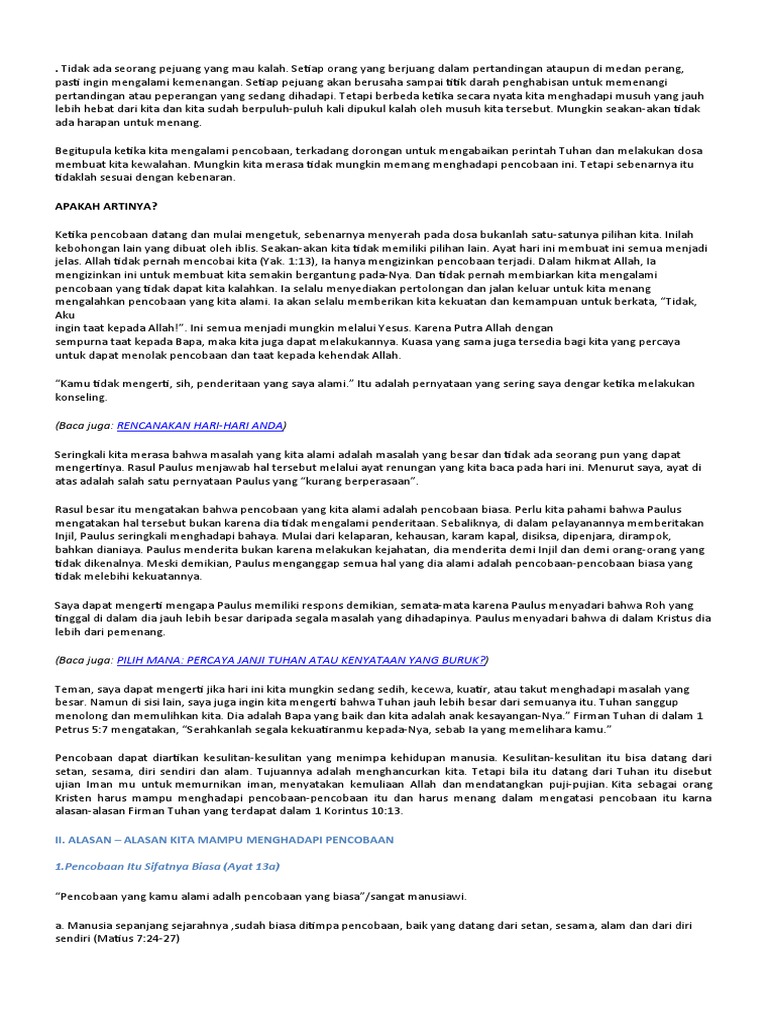 Renungan 1 Maret | PDF