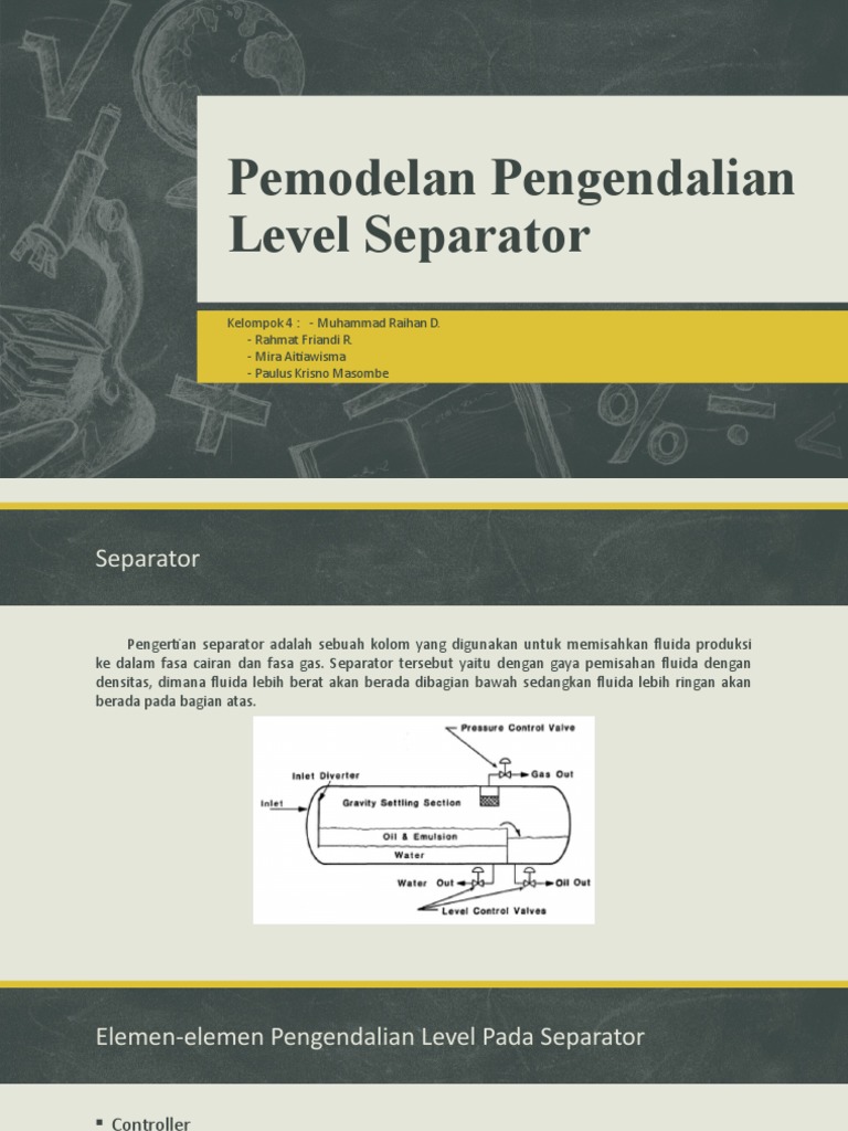 Pemodelan Kontrol Level Separator | PDF