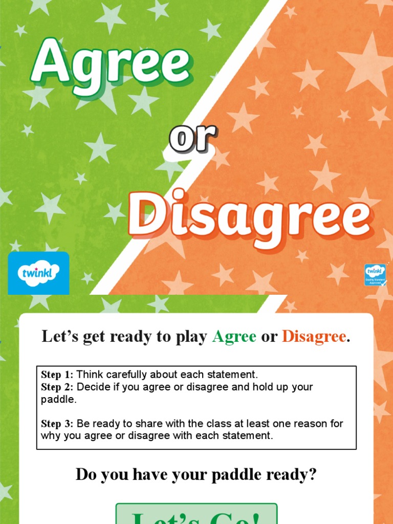 Agree or Disagree Game Instructions | PDF
