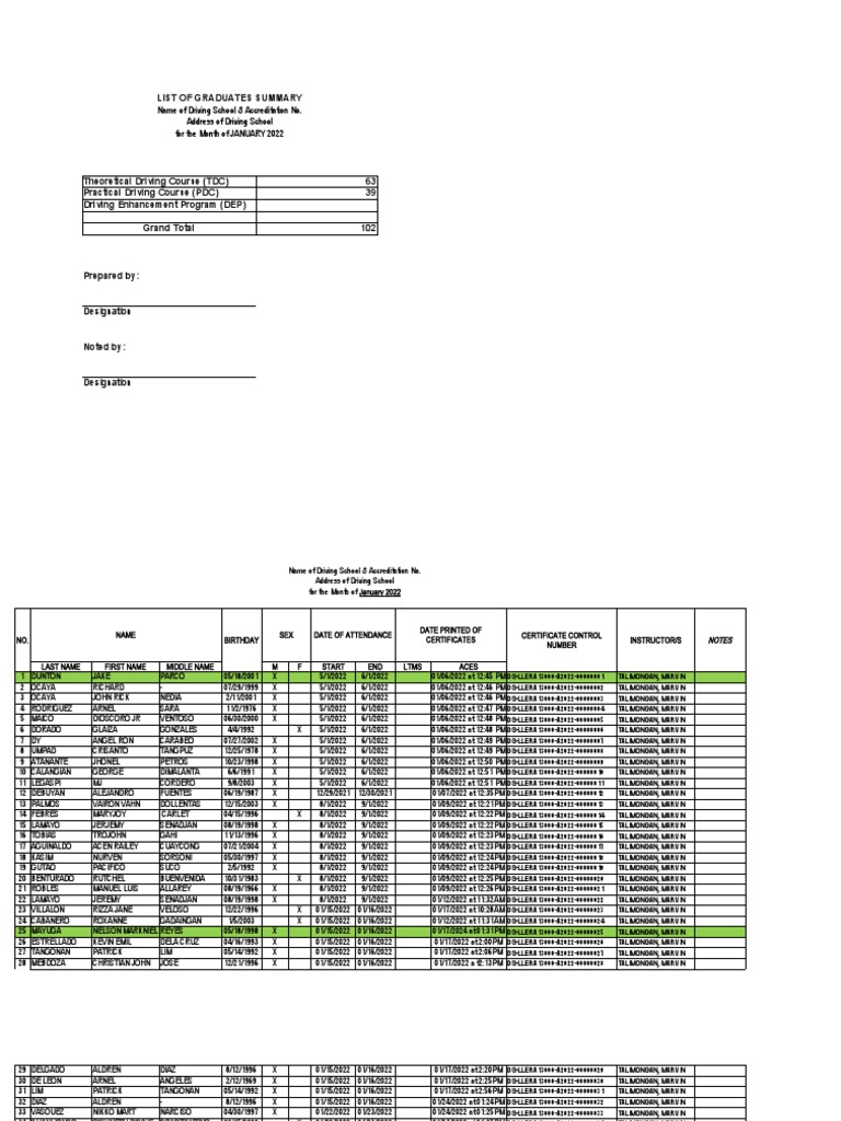 Ds Report January | PDF | Learning | Driving