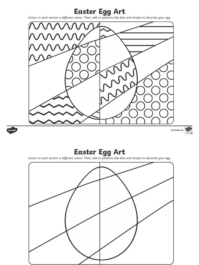 T C 254429 Easter Egg Art Activity Sheet Ver 1 | PDF | Home & Garden | Art