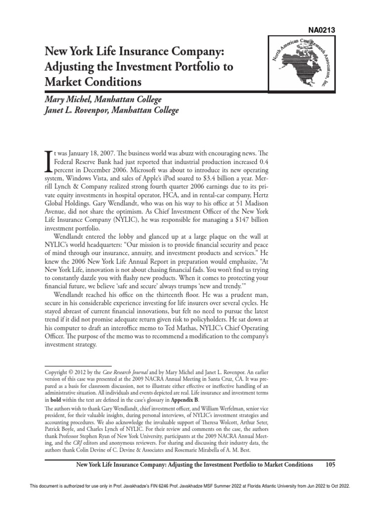 New York Life | PDF | Insurance | Annuity (American)