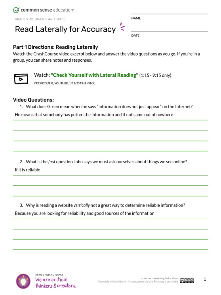 Hoaxes and Fakes - Student Handout | Download Free PDF | Communication ...