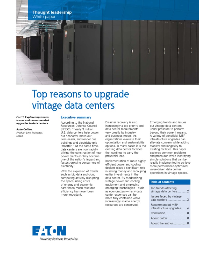 Thought Leadership White Paper | Download Free PDF | Data Center | Efficient Energy Use