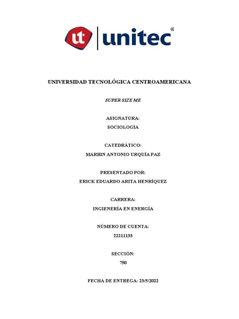 Herramientas Sociológicas en "Super Size Me" | PDF