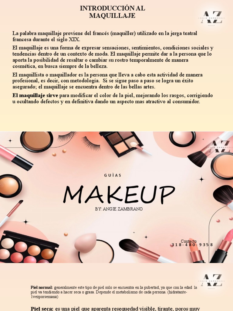 Introducciã - N Al Maquillaje - Diapositivas | PDF | Productos ...