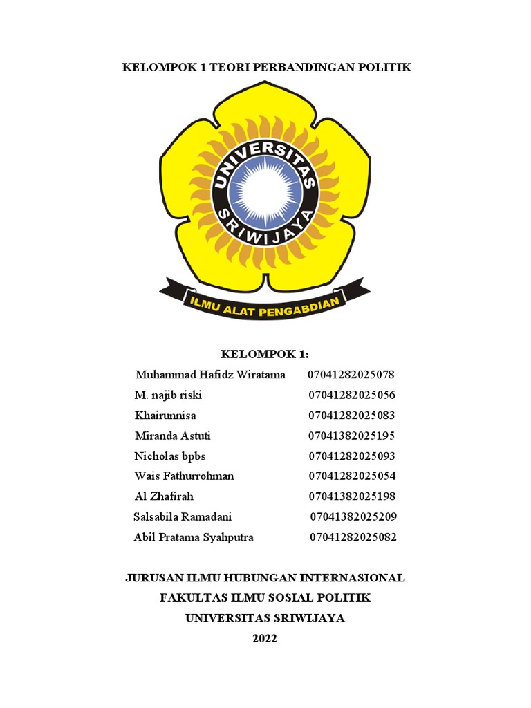 Kelompok 1 Teori Perbandingan Politik | PDF | Sains & Matematika Kelompok 1 Teori Perbandingan Politik | PDF | Sains & Matematika