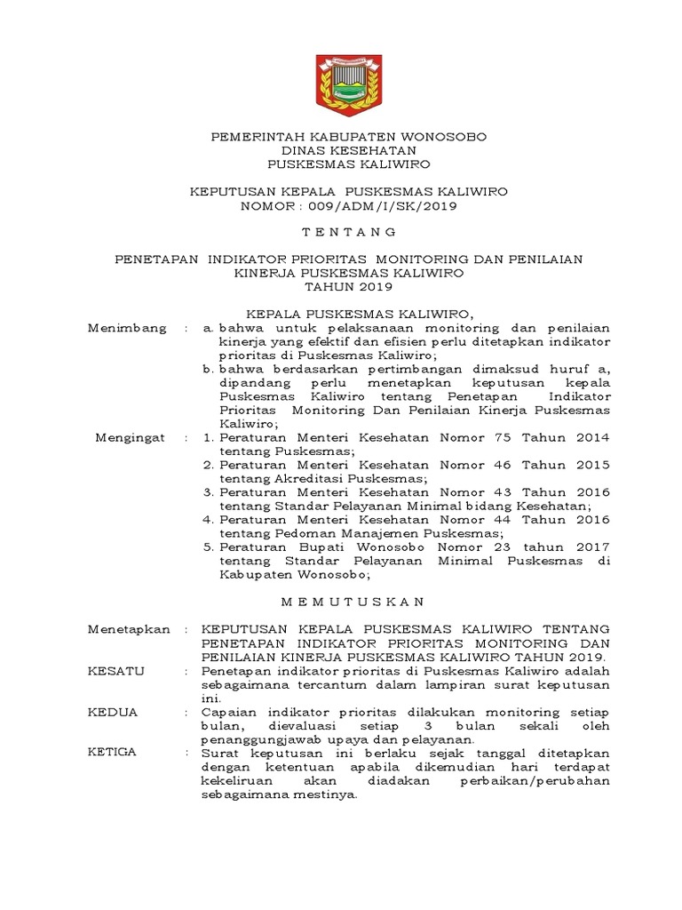 Contoh SK Review | PDF