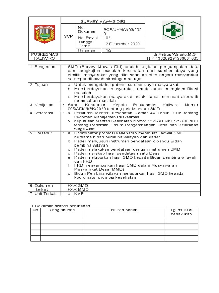 Contoh Sop SMD Baru (Review) | PDF