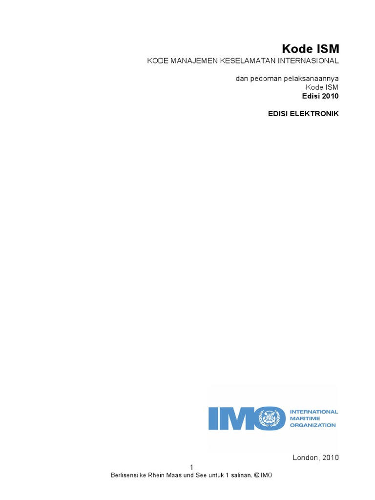 Kode Ism (Imo) | PDF