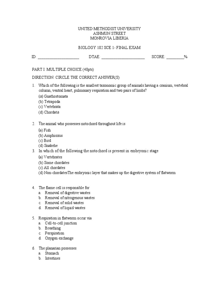 Quix Biol 102 | PDF | Hygiene | Foods
