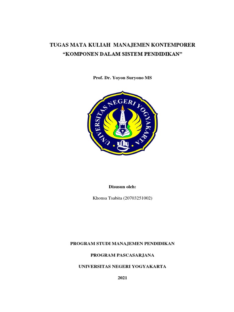 Khonsa Tsabita - 20703251002 | PDF | Karier & Perkembangan | Bisnis