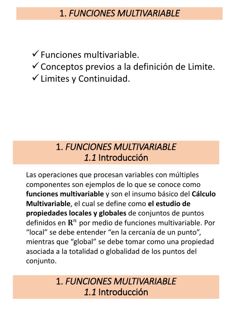 Funciones de Variable Vectorial | PDF | Función (Matemáticas) | Vector Euclidiano