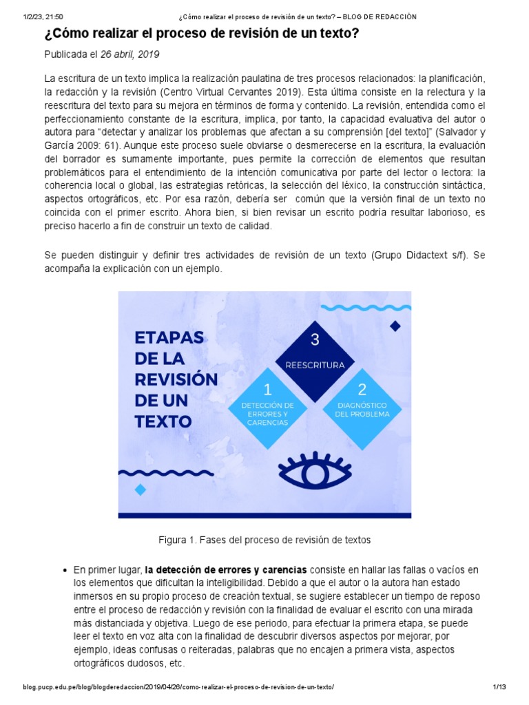 ¿Cómo realizar el proceso de revisión de un texto_ – BLOG DE REDACCIÓN ...