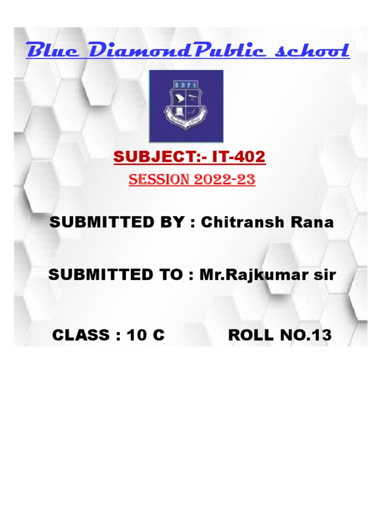 Chitransh File BDPS | PDF | Databases | Relational Database