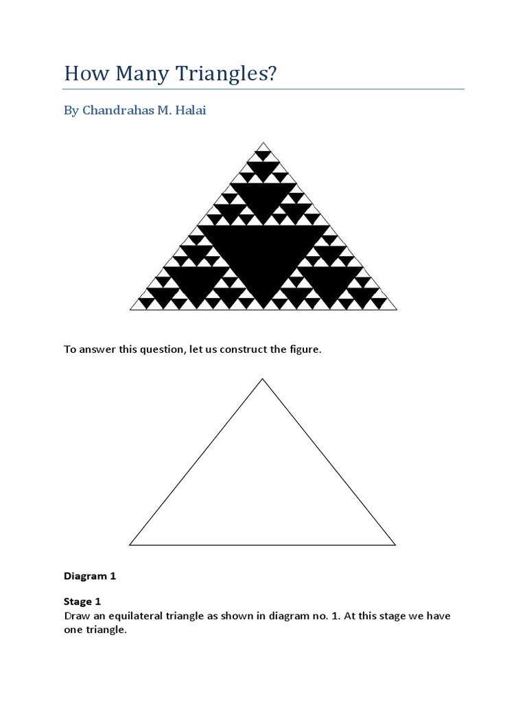 How Many Triangles | PDF | Triangle | Euclidean Plane Geometry