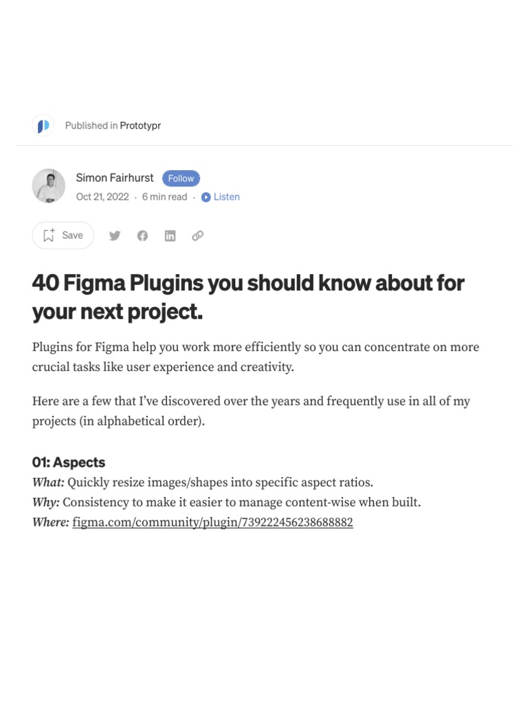 40 Figma Plugins You Should Know About For Your | Download Free PDF ...