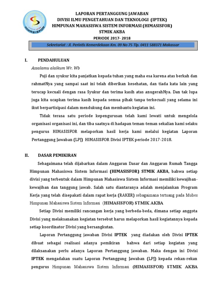 LPJ Iptek 2017 | PDF | Seni | Sains & Matematika