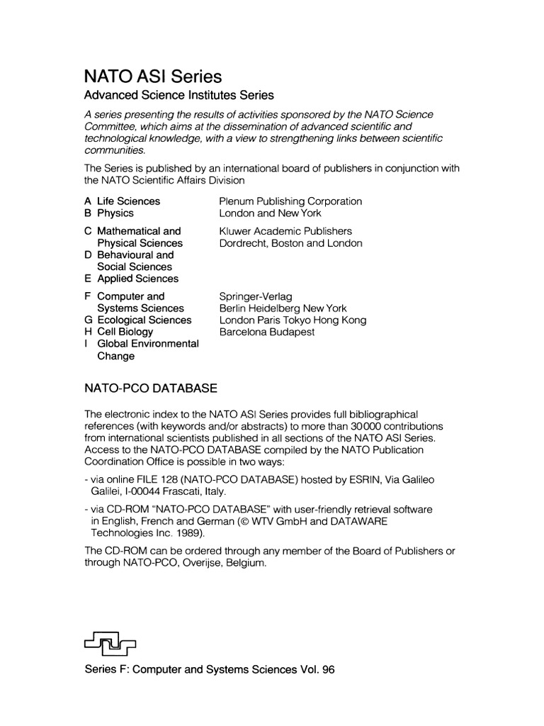Nato Asi Series: Advanced Science Institutes Series | PDF ...