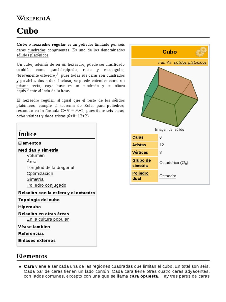 Cubo | PDF | Matemática Elemental | Euclides