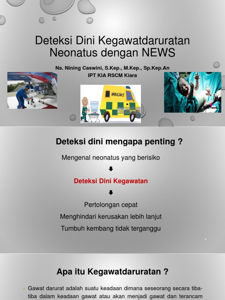 Ns. Nining Caswini - Deteksi Dini Kegawatdaruratan Neonatus DG NEWS | PDF