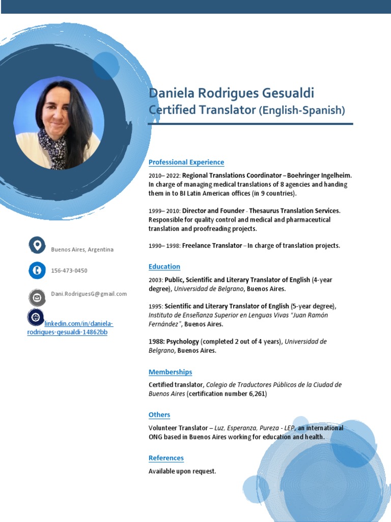 Resume - D. Rodrigues Gesualdi - 2023 | PDF | Foreign Language Studies