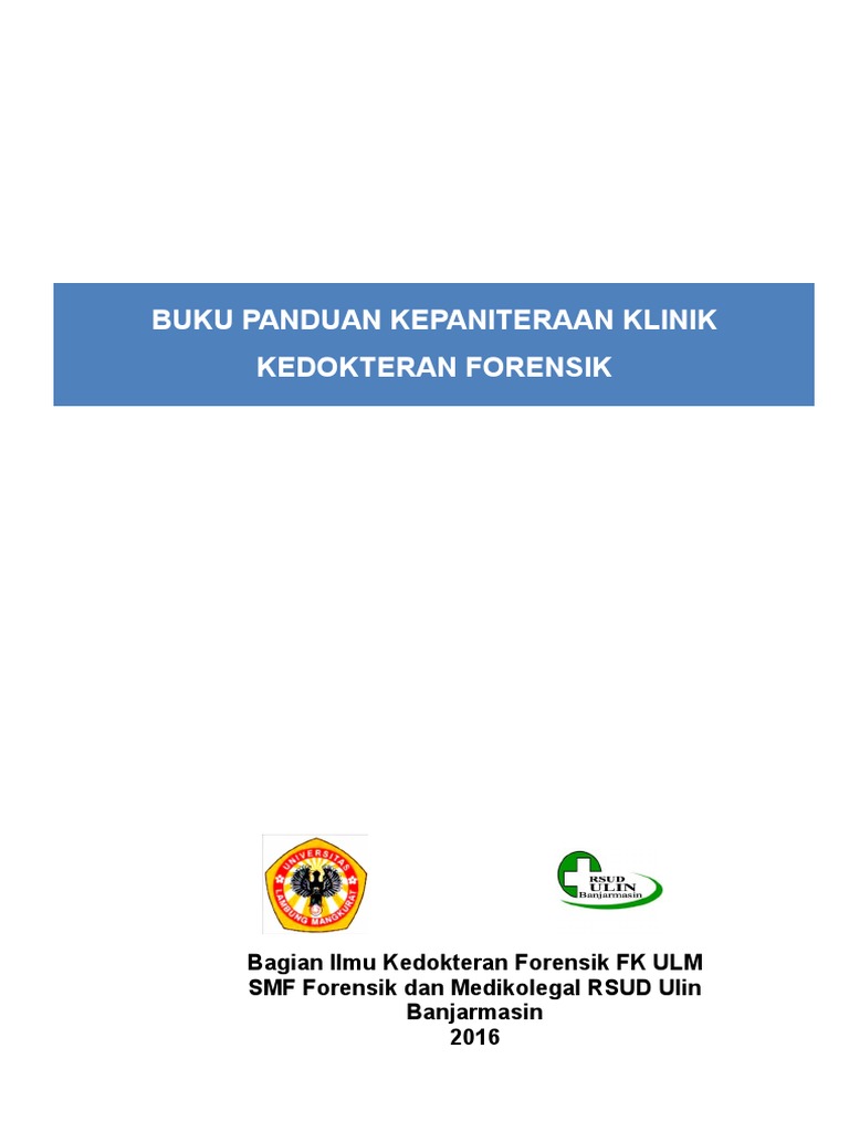 Panduan Kepaniteraan Kedokteran Forensik | PDF | Pengembangan Diri ...