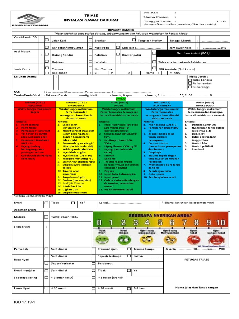 Triase Pasien Baru Gawat Darurat | PDF