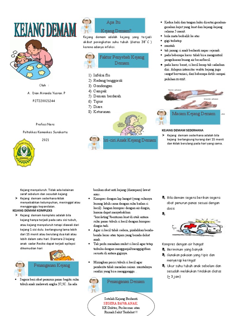 Leaflet Kejang Demam | PDF