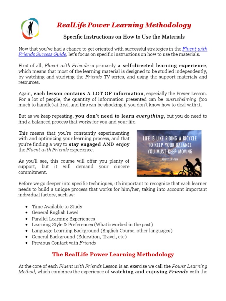 RealLife Power Learning Method | PDF | Reading Comprehension | Learning