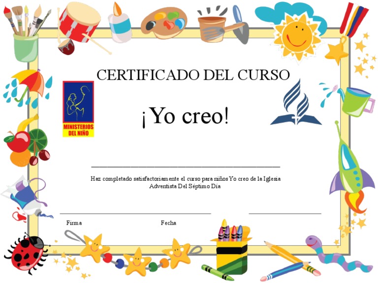 Certificado Del Curso | PDF