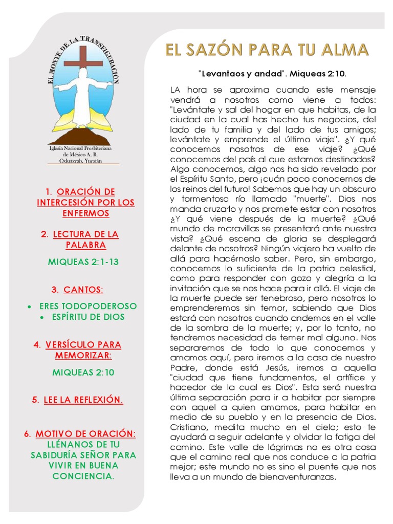 Levántense y Ánden | PDF | Oración | Dios