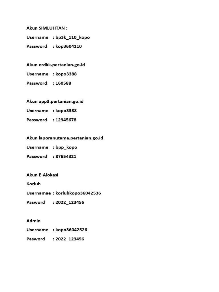 Akun Admin | PDF | Finance & Money Management