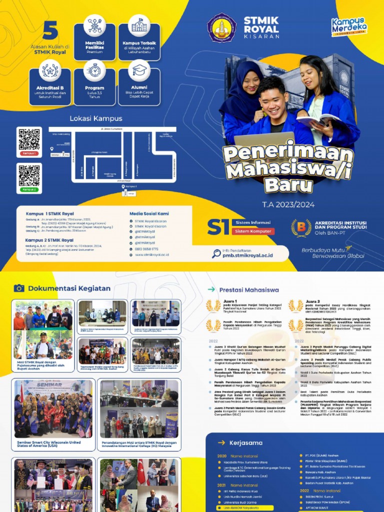 Brosur STMIK Royal T.A 2023 2024 | PDF