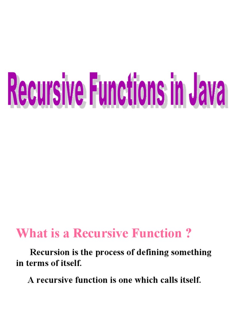 Recursive Functions | Download Free PDF | Function (Mathematics) | Software Development