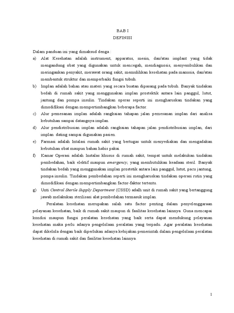 Panduan Pengelolaan Implan | PDF