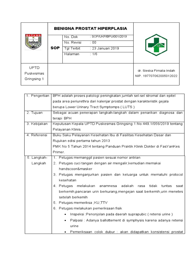 Sop BPH | PDF | Pengembangan Diri