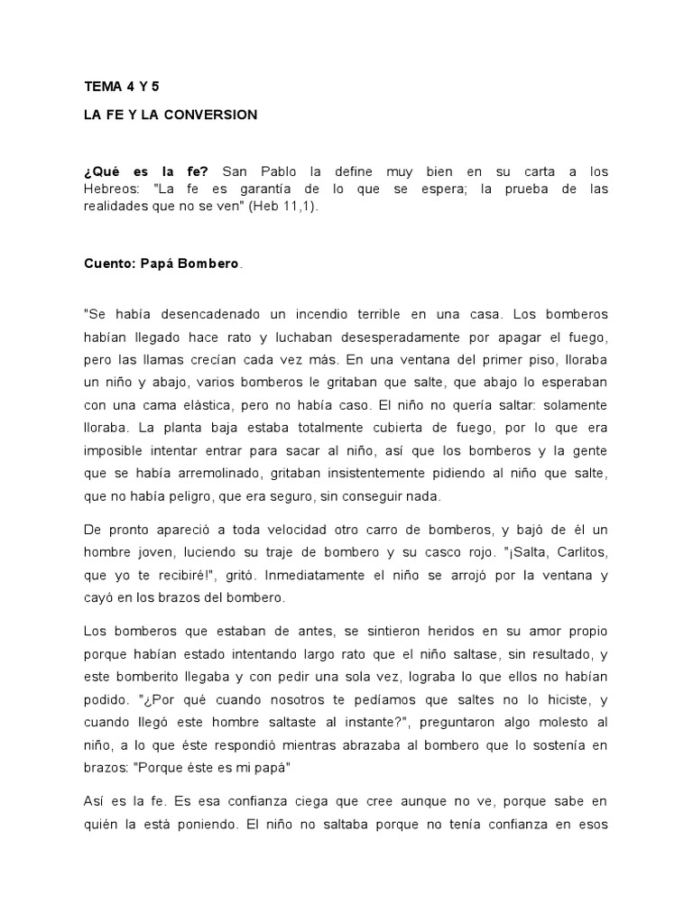 Fe y Conversion | PDF | Jesús