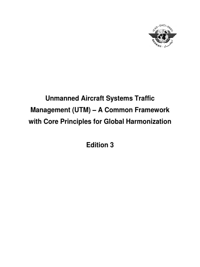 UTM Framework Edition 3 Post Editorial | PDF | Air Traffic Control ...