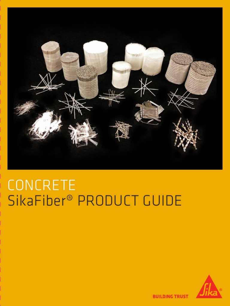 Fibermesh Sikafiber Guide and Chart | PDF | Concrete | Reinforced Concrete