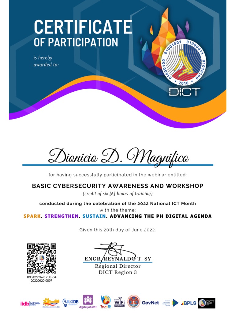 Dict Cert | PDF