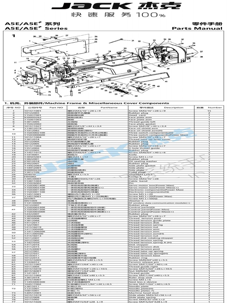 A5E Parts Manual | PDF